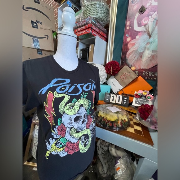 Poison | Shirts | Poison Mens T Shirt Snake Rock Band Album Art | Poshmark